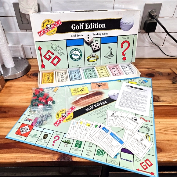 Hasbro | Toys | Monopoly Top Elite Golf Edition Board Game | Poshmark